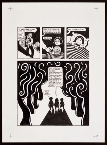 Persepolis Original Book Art, page 59 by Marjane Satrapi on artnet
