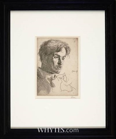 WILLIAM BUTLER YEATS FIRST PLATE by Augustus Edwin John on artnet