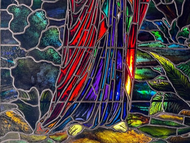 George W. Spence Co. The Welcoming Christ Leaded Glass Window by George ...