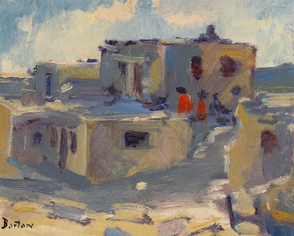 Oraibi Pueblo, Navajo County, Arizona by Donald Blagge Barton on artnet
