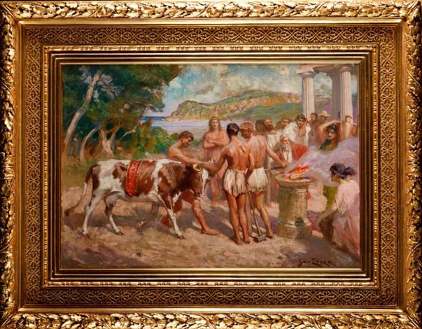 Scena ze starożytnego Rzymu by Jan Styka on artnet