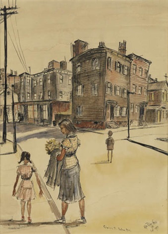 Sterling Street, Boston, Massachusetts by Allan Rohan Crite on artnet