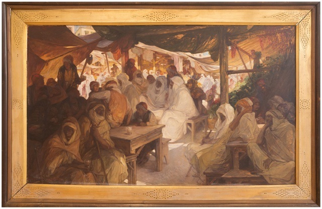 A Tea House in Algeria by Jules (Pierre) van Biesbroeck on artnet