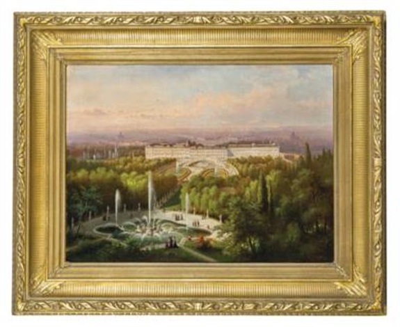 Blick auf Schloss Versailles by Albert Rieger on artnet
