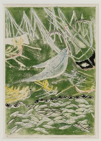 Sildefiske Heringsfang by Rolf Nesch on artnet