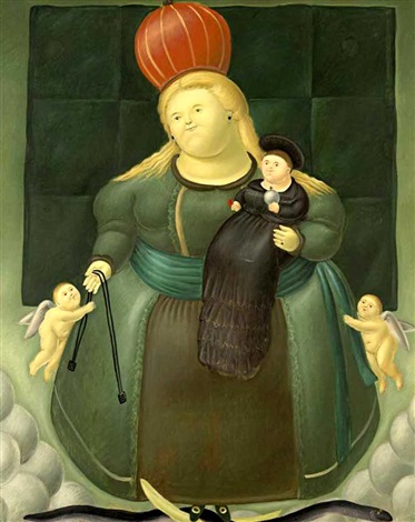 Madonna and Child Nuestra Señora del Carmen by Fernando Botero on artnet