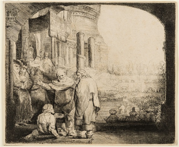 Peter and John Healing the Cripple at the Gate of the Temple by ...