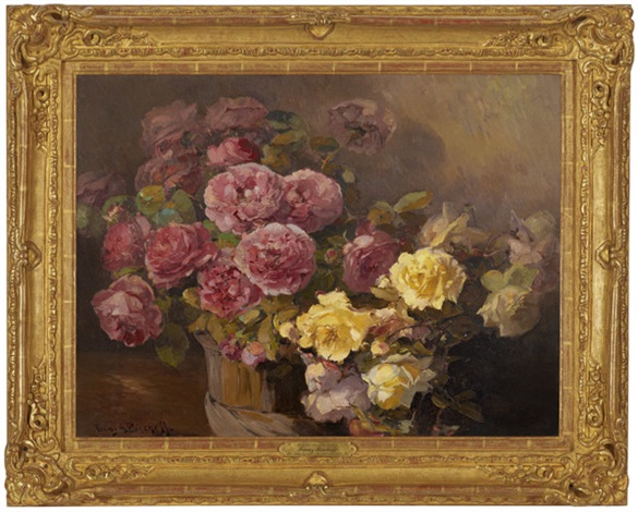 Red and Yellow Roses by Franz Arthur Bischoff on artnet