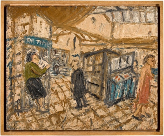 Inside Kilburn Underground, Summer by Leon Kossoff on artnet