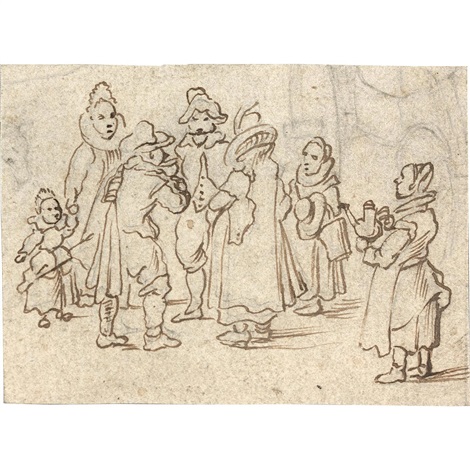 ÉTUDE DE PERSONNAGES by Pieter Gysels the Younger on artnet