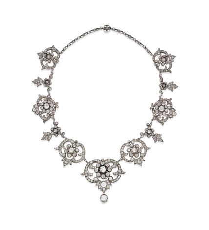 A diamond necklace and earring suite, by Garrard by Garrard & Co. on artnet
