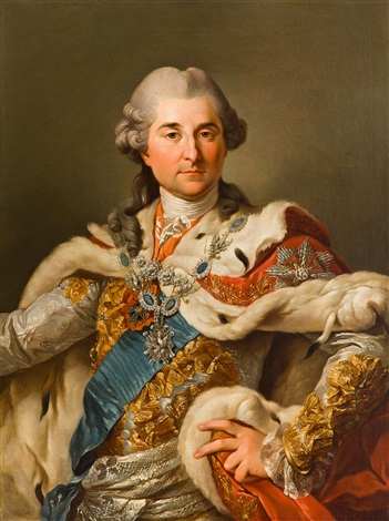 Portrait of King Stanislaw August Poniatowski in coronation robes by ...