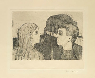Tiltrekning II Attraction II by Edvard Munch on artnet