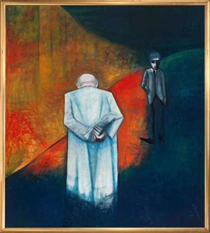 TWO MEN IN SUBWAY by Robert Henry Dickerson on artnet