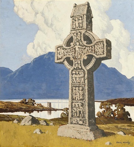 Celtic Cross in a West of Ireland Landscape by Paul Henry on artnet