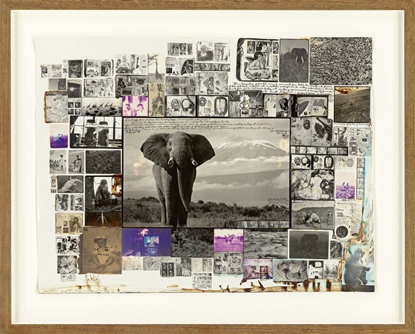 Elephant and Kilimanjaro by Peter Beard on artnet