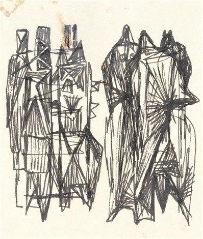 Seven Works on Paper by Jewad Selim on artnet
