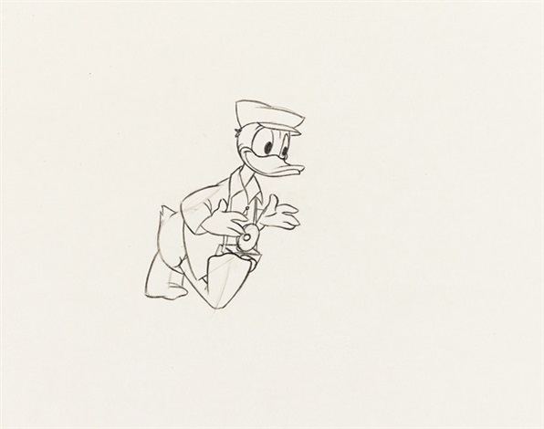 Donald Duck animation drawing sequence for Grand Canyonscope. by Walt ...