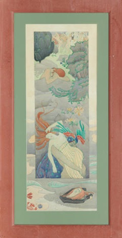 The Legend of Orpheus, design for mural by John Duncan on artnet