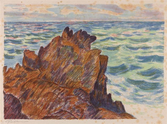 Les rochers rouges by Armand Guillaumin on artnet