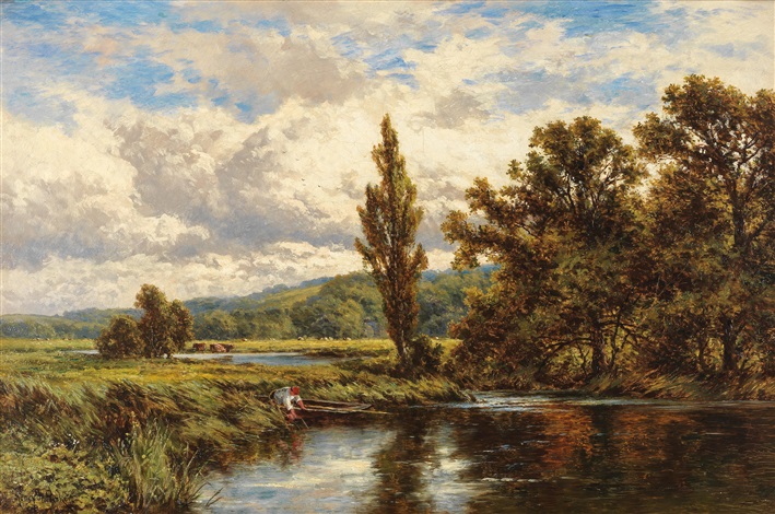 A Bend in the river above Pangbourne by Henry H. Parker on artnet