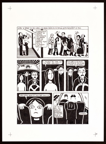 Persepolis Original Book Art, page 62 by Marjane Satrapi on artnet
