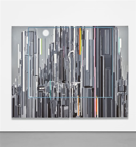 Purple Air III No. 2 diptych by Liu Wei on artnet