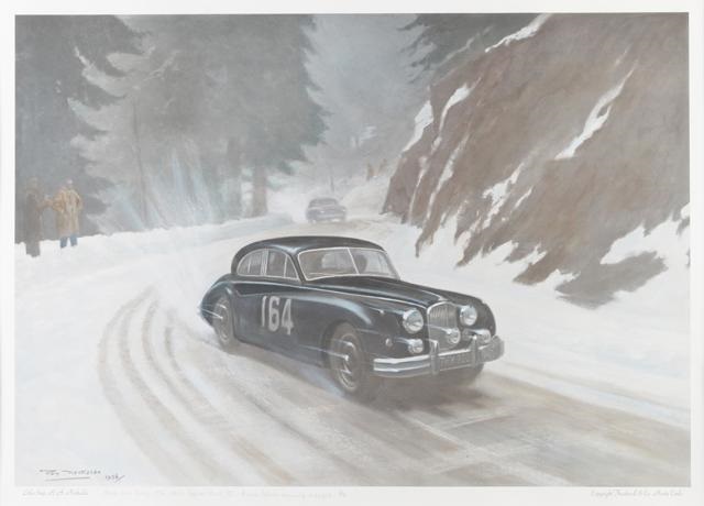 Monte Carlo Rally, 1956, Works Jaguar Mark VII by Roy Nockolds on artnet
