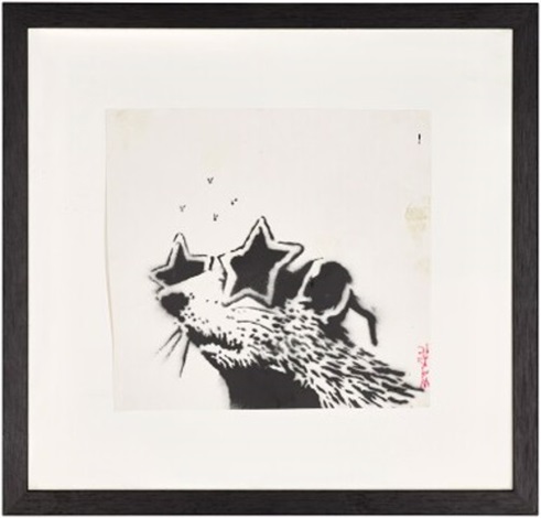 Rat with Sunglasses Test Spray by Banksy on artnet