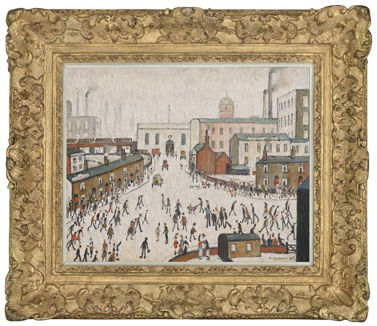 Going to the Station by L.S. Lowry on artnet
