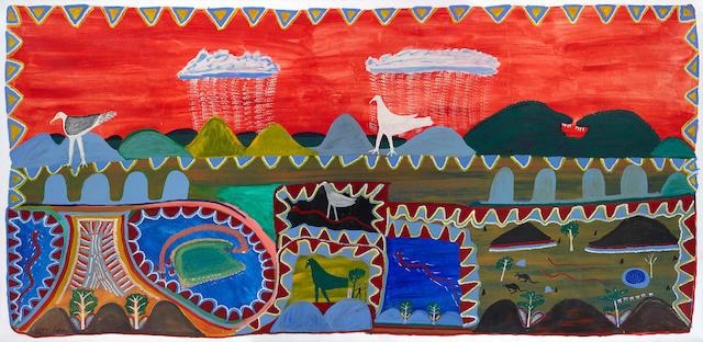 My Mothers Country, 1996 by Munduwalawala Ginger Riley on artnet