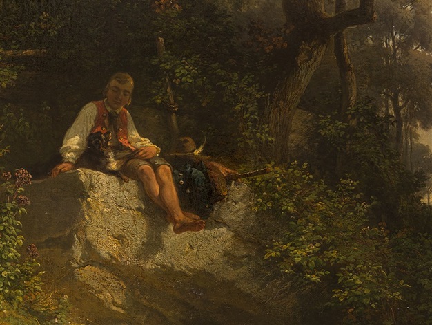 Evening on the pasture by Johann Friedrich Voltz on artnet