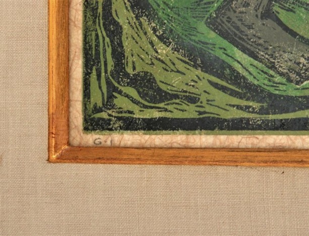 Linocutwoodblock by Ángel Botello 1913-1986. by Ángel Botello on artnet