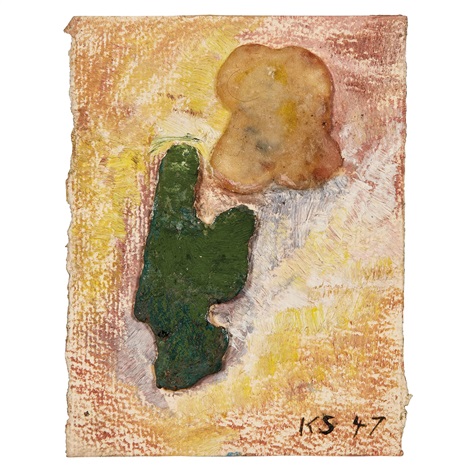 Merzbild - Green Island, Yellow Island by Kurt Schwitters on artnet