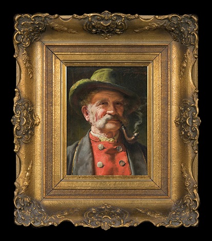 Man with a pipe by Fritz Wagner on artnet