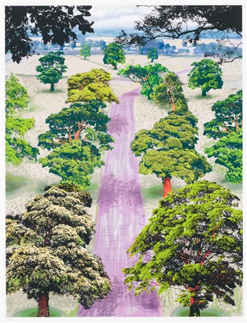 Summer Road Near Kilham by David Hockney on artnet