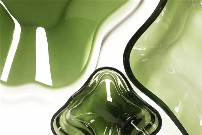 Set of four flower vases by Alvar Aalto on artnet