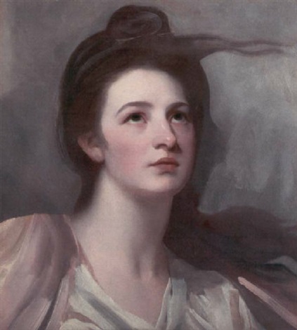 Portrait of a lady Emma Hart, later Lady Hamilton by George Romney on ...