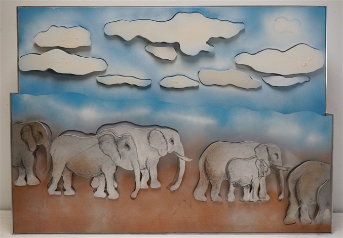 Herd of Elephants by Larry Rivers on artnet