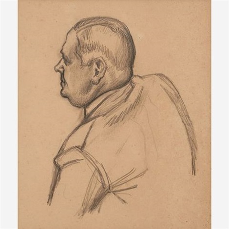Study of Dig Chinn in a Three-Quarter View from the Back by Thomas Hart ...