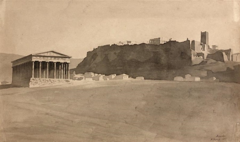 Vue dAthènes by Gabriel Auguste Ancelet on artnet