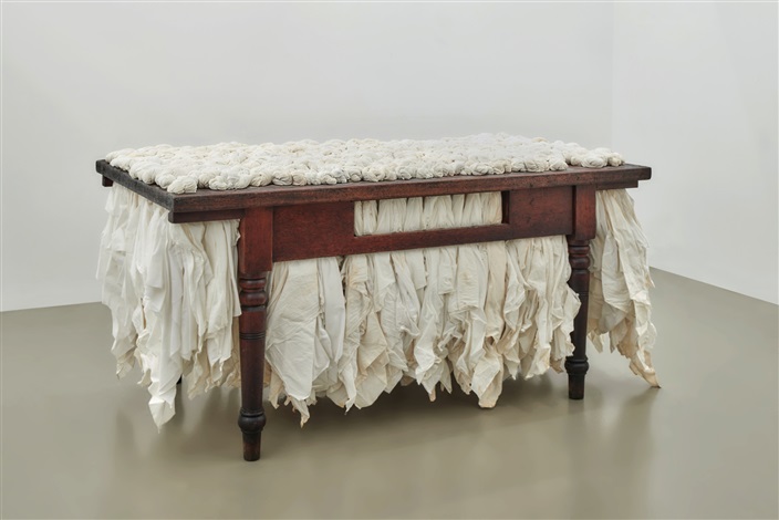 Table from myein installation at the 48th Venice Biennale, 1999 by Ann ...