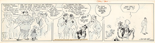 Captain Jawge. Group of 2 Comic strip art for King Features Syndicate ...
