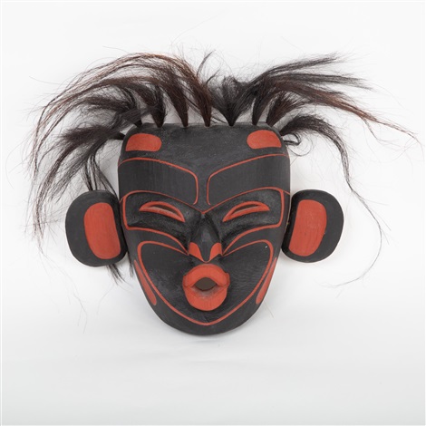TSONOQUA WILD WOMAN OF THE WOODS MASK by Ned Matilpi on artnet