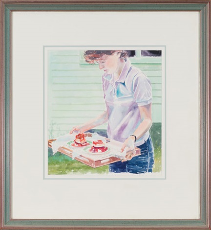 Barby with Two Strawberry Shortcakes by Mary Frances Pratt on artnet