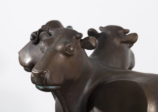 Three headed cow by Joachim Schonfeldt on artnet