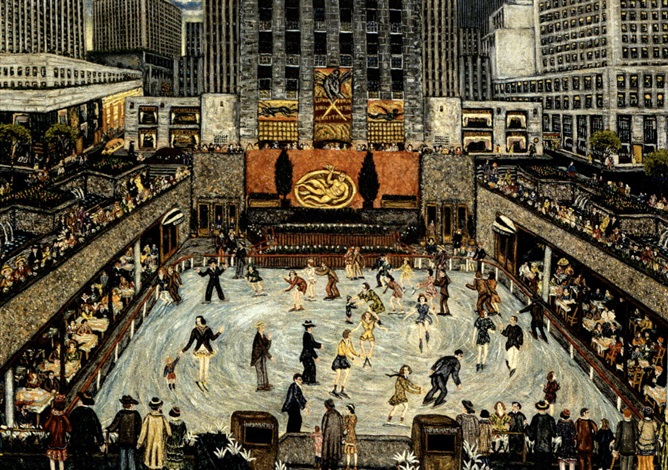 Rockefeller Plaza by Victor Joseph Gatto on artnet