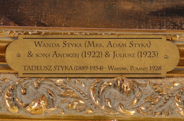 Portrait of Wanda Styka with Sons Andrzej and Juliusz by Tadeusz Styka ...