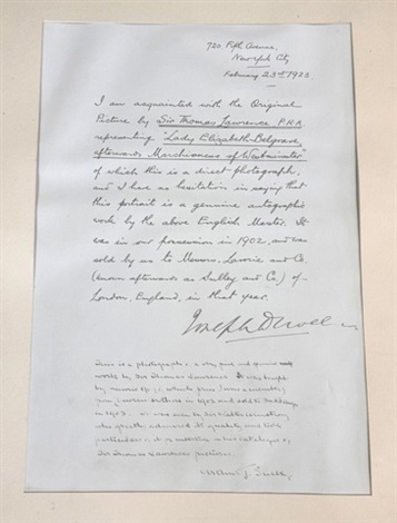 Lady Elizabeth Mary, Countess of Belgrave, afterwards Marchioness of ...
