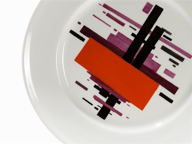 Soviet Suprematist Porcelain Plate by Ilya Chashnik on artnet
